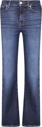 7 For All Mankind Femme, Jeans, Bleu, Taille: W25 Coupe bootcut, taille mi-haute, bouton