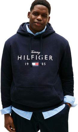 Tommy Hilfiger Herren Bt-Brndlove Big Hilfiger Hoody-B Mw0Mw42997 Kapuzenpullover, Blue (Desert Sky), XXL Plus