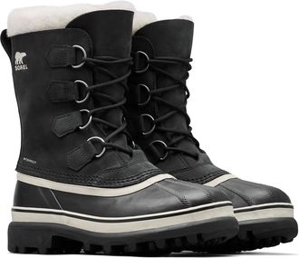 Sorel Caribou wasserdichte Schneestiefel für Damen, Schwarz (Black x Stone), 41.5 EU