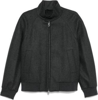 Fendi Bomberjacke aus Filz - Grau