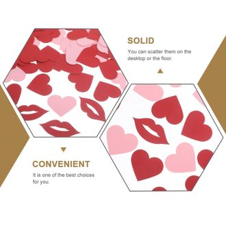 Garneck 200 St&uuml;ck Herzkonfetti aus Papier Buntes Valentinstags und Hochzeitskonfetti Leichtes Tischdekoration Konfetti f&uuml;r Partys und Verlobungsfeiern