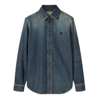 Gucci Denim-Hemd aus gewaschener zertifizierter Baumwolle - - Shirts - Herren - Blau - L