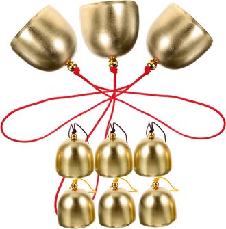 Valiclud 9stücke Vintage Glockenanhänger Aus Legierung Mini Glocken Zum Basteln Hängedeko Für Weihnachtsbaumglocken Dekorative Glocken Für DIY Handwerk Und Wei