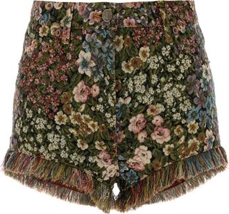Valentino Garavani Femme, Shorts, Multicolore, Taille: 38 FR Shorts en toile brod&eacute;e
