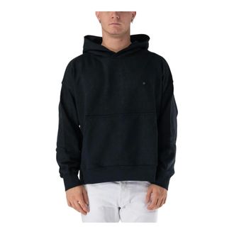 A Paper Kid Homme, Sweatshirts et sweats à capuche, Noir, Taille: S Sweat à Capuche Effet Lavé pour Homme