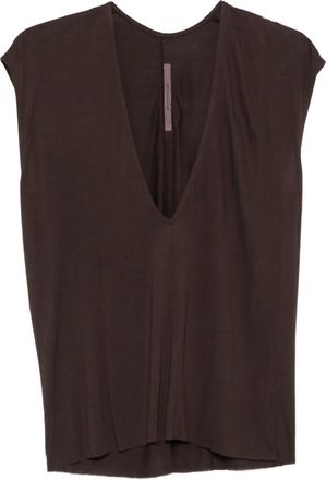 Rick Owens débardeur à col - Marron