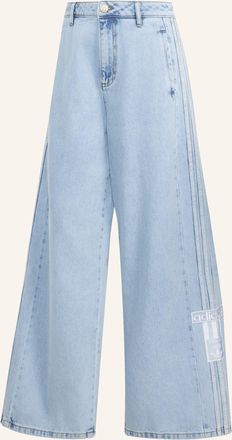 adidas Originals Adidas Originals Adibreak Jeans, Weites Bein, Mittelhoher Bund weiss