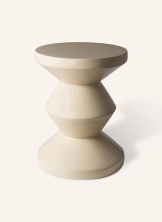 Pols Potten Polspotten Hocker Zig Zag beige