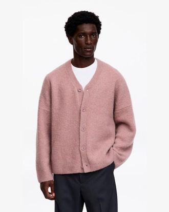 Arket Strickjacke Aus Wollmischung -Rosa