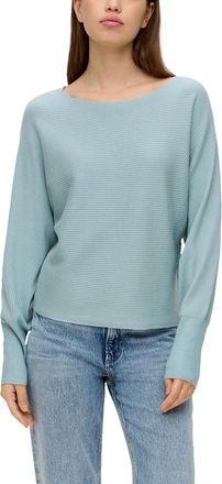 QS by s.Oliver Rippstrickpulli mit Fledermausarm