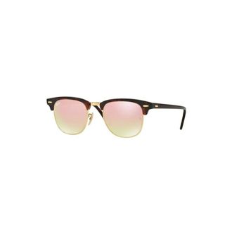 Ray-Ban unisex, Accessoires, Brun, Taille: 51 MM Clubmaster Lunettes de soleil
