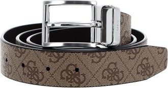 Guess Guess Cinta uomo vezzola reversibile in ecopelle marrone/beige multilogo C23GU30 BM7541LEA35 L