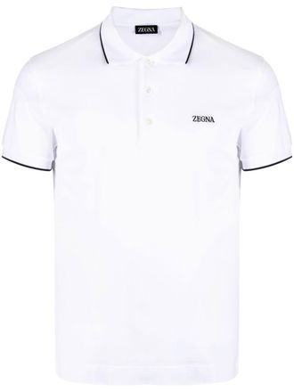 Ermenegildo Zegna polo en coton - Blanc