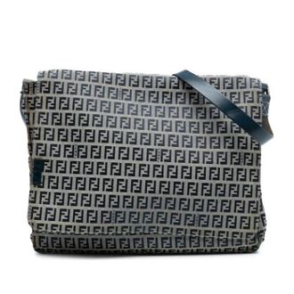 Fendi Pre-owned Vintage Canvas Crossbody Bag - - Pre-owned - Damen - Grau - ONE SIZE