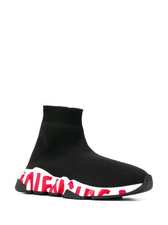 Balenciaga Speed Graffiti Sneakers - Schwarz