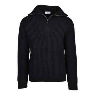 Paolo Pecora Homme, Pulls, Noir, Taille: S Pull zipp&eacute;