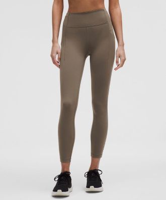 lululemon Swift Speed Leggings mit hohem Bund f&uuml;r Frauen - 64 cm - Gr&ouml;&szlig;e 10 in Nomad