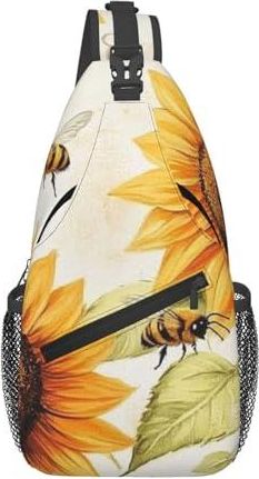 Generic Sac &agrave; bandouli&egrave;re tournesol abeille sac &agrave; dos de voyage pour homme sac &agrave; dos de randonn&eacute;e sac &agrave; dos de randonn&eacute;e