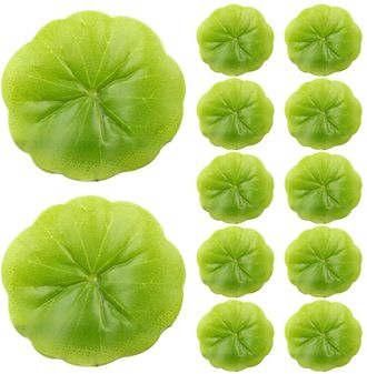 BESPORTBLE 30 St&uuml;ck 6cm K&uuml;nstliche Lotusbl&auml;tter Schwimmende Aquarium Dekoration Gr&uuml;n Miniatur Wasserpflanzen Teich und Pool Deko