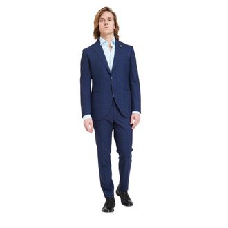 Luigi Bianchi Mantova Elegantes Kleid f&uuml;r Besondere Anl&auml;sse - - Suits - Herren - Blau - L