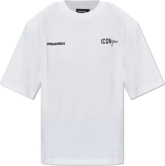 Dsquared2 Femme, Tops, Blanc, Taille: 38 FR T-Chemises