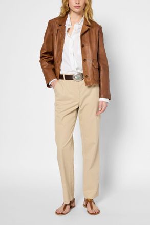 Gerard Darel Pantalon large en lin et lyocell - LAURETTE - Beige