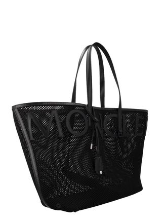 Moncler Womens Very Large Polyamide Tote Bag Black Handbags Hand