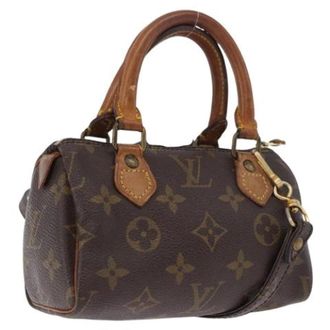 Louis Vuitton Pre-owned Mini Speedy Sac &agrave; main - Femme - Pre-owned - Brun - Taille: ONE Size