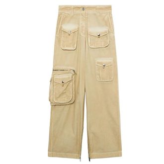 Halfboy Cargo Pants in Warm Sand - - Trousers - Damen - Beige - W26