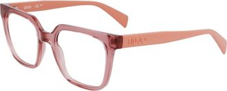 Liu Jo Square Optical Frame - - Accessories - Damen - Rosa - 50 MM