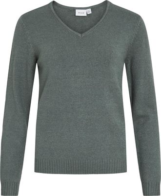 Vila Viril V-Neck L/S Knit Top - Noos