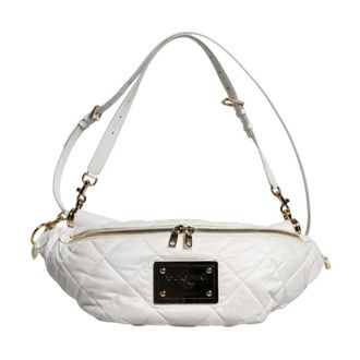 Dolce & Gabbana Gesteppte Logo-Plakette G&uuml;rteltasche - - Bags - Damen - Wei&szlig; - ONE SIZE