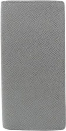 Louis Vuitton Portefeuille long (bi-pli) Pre-owned - Homme - Pre-owned - Gris - Taille: ONE Size