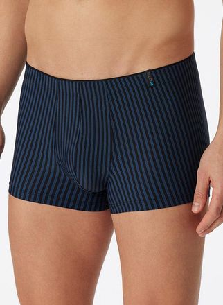 Schiesser Herren Trunk blau Viskose gestreift