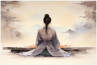 Wallario K&uuml;chenr&uuml;ckwand aus Glas 90 x 60 cm, Motiv: Morgenstille | Spritzschutz abwischbar & pflegeleicht