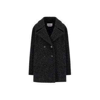 Harris Wharf London Chaquet&oacute;n largo boucl&eacute; Sailor - - Coats - Damen - Grau - M