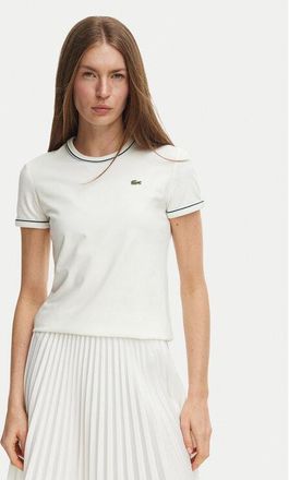 Lacoste T-Shirt TF5289 Creme Slim Fit