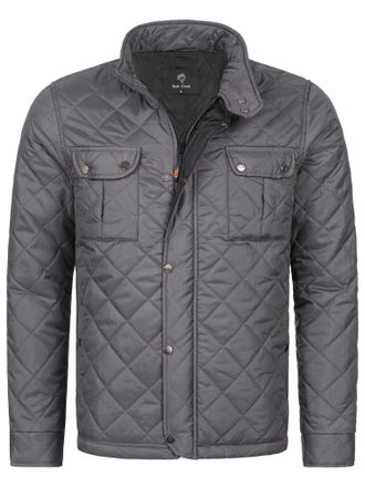 Rock Creek Herren Steppjacke &Uuml;bergangsjacke Leicht Herrenjacke M&auml;nner Jacken Stepp Jacken mit Kapuze Daunenjacke Thremojacke H-347 Dunkelgrau 3XL