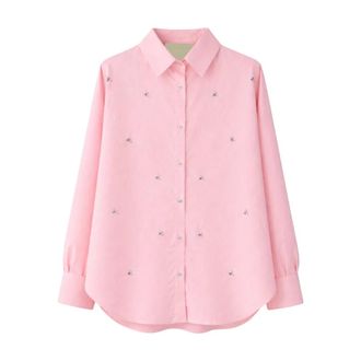 A Paper Kid Femme, Blouses et Chemises, Rose, Taille: 38 FR Chemises