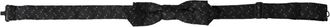 Dolce & Gabbana Black Silk Patterned Adjustable Neck Men Papillon Bow Tie