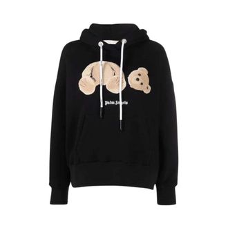 Palm Angels Bear Hoody - - Sweatshirts & Hoodies - Damen - Schwarzk - S