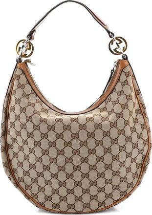 Gucci Twins GG Canvas Medium hobo bag - Braun