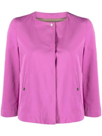 Herno Cropped-Jacke ohne Kragen - Rosa