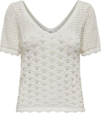 Only T-Shirt Damen, Cloud Dancer, S