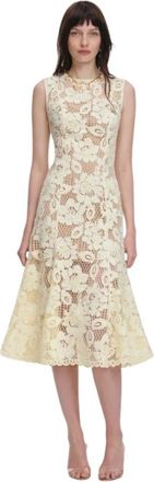 Self Portrait Femme, Robes, Rose, Taille: 40 FR Crepe Midi Dress