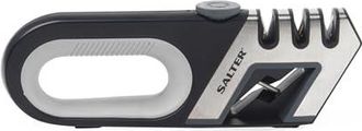 Salter Salter Professional BW11674EU7 Manuelle Messersch&auml;rfer mit Griff, 4-in-1 Klingensch&auml;rfer, Diamant und keramikstab, verstellbarer Wolfram fur K&uuml;chensch