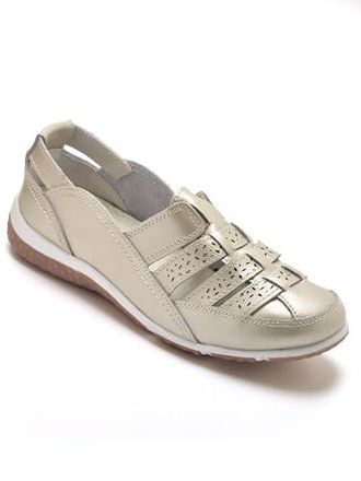 Pediconfort Chaussures ajour&eacute;es &eacute;lastiqu&eacute;es - Femme - Taille : 36 - Couleur : Beige