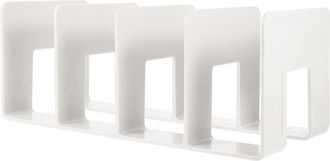 Cabilock Acryl Buchst&auml;nder mit F&auml;chern Multifunktionaler Schreibtisch Organizer f&uuml;r Dokumente B&uuml;cher Ordner Wei&szlig;er Desktop Organizer f&uuml;r B&uuml;ro Zuhause Schule un