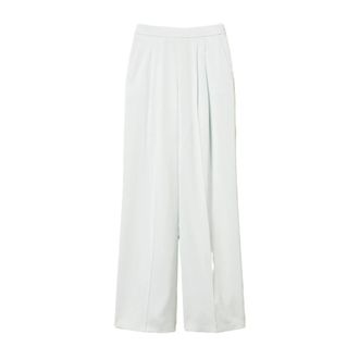 Twinset Plissee-Hose mit weitem Bein - - Trousers - Damen - Blau - M