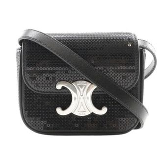 Celine Sac bandouli&egrave;re en cuir Pre-owned - Femme - Pre-owned - Noir - Taille: ONE Size